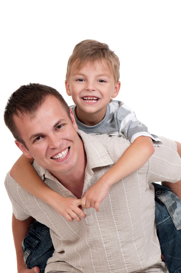Happy dad and son stock image. Image of little, family - 21952335