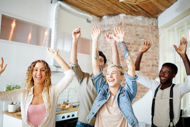 Happy dance stock photo. Image of boyfriend, love, energetic - 104121148