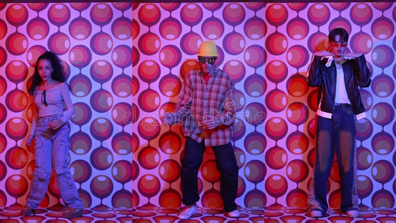 Happy Dancer Dance Together at Party Stage with Balloon Background ...