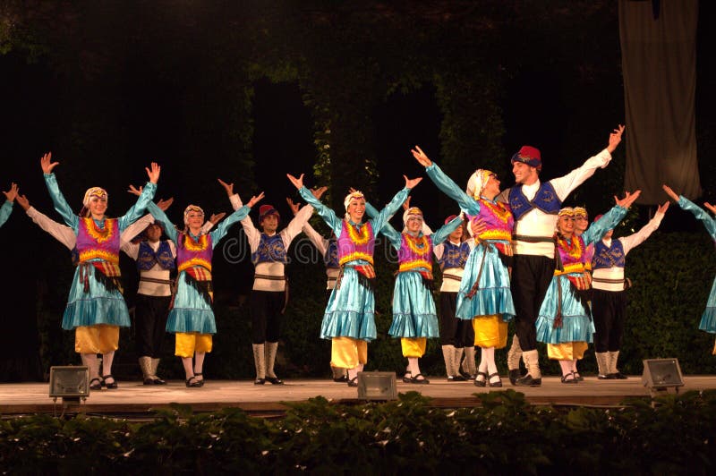 Smiling Dancers Cheersof on Stage Editorial Stock Photo - Image of ...