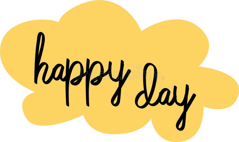 Happy Day Text Box stock vector. Illustration of present - 321992235