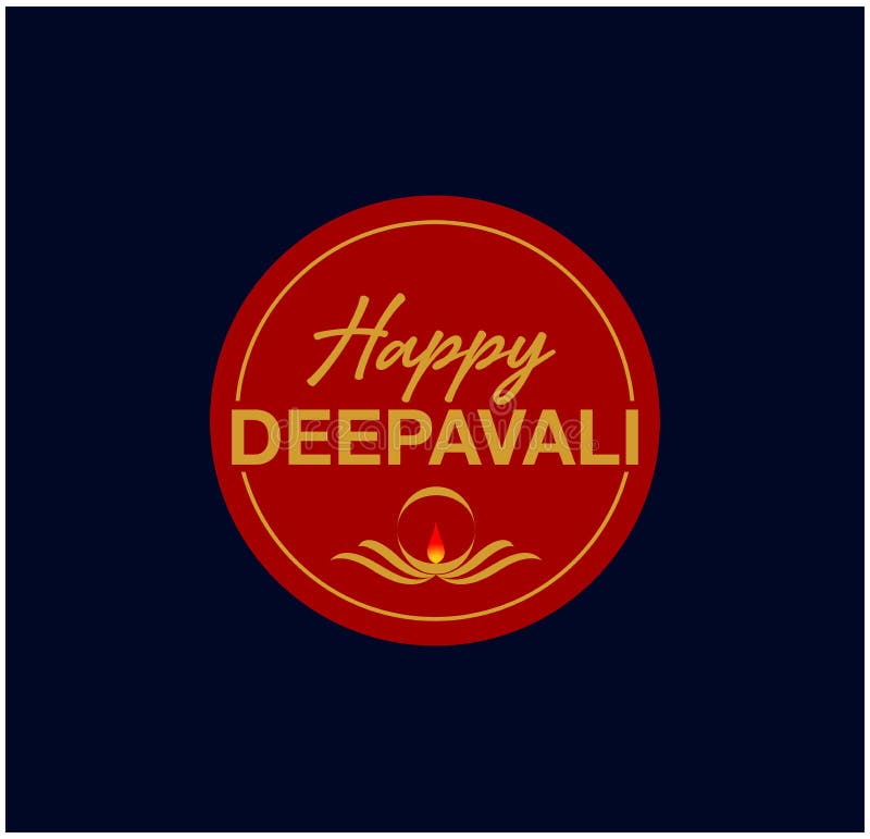 Happy Deepavali Lettering with Fireworks. Traditional Indian Festival ...