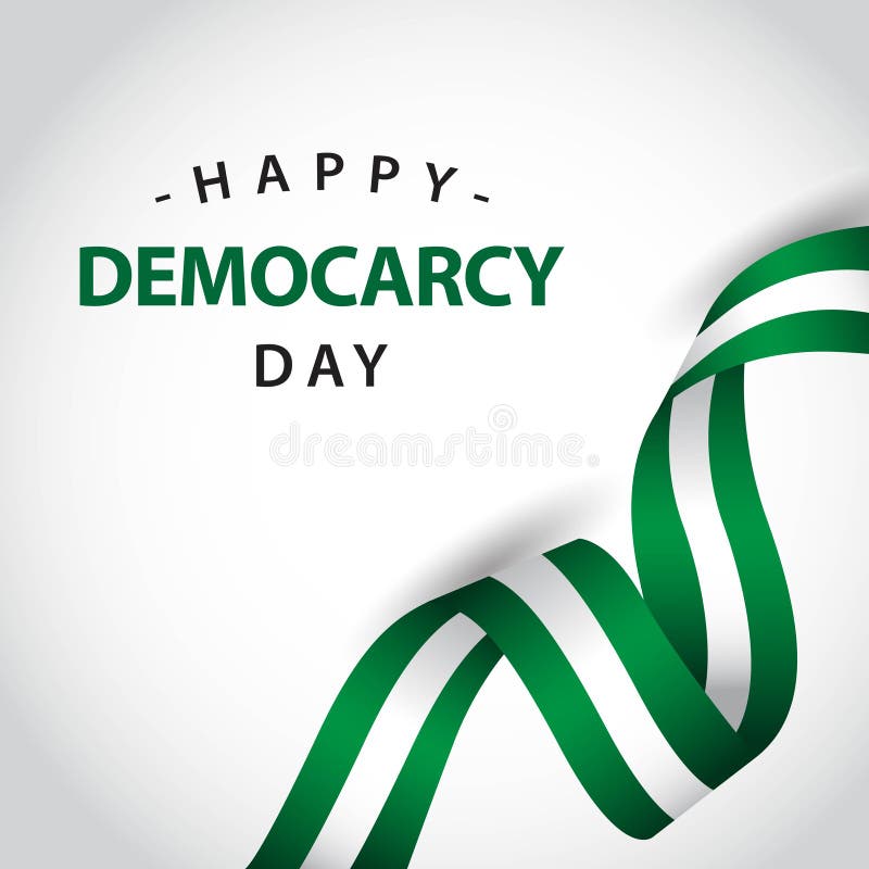 Happy Democracy Day Vector Template Design Illustration Stock Vector ...