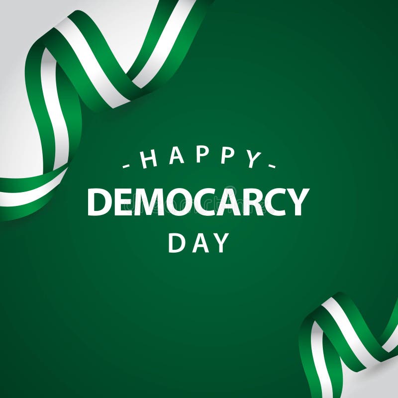 Happy Democracy Day Vector Template Design Illustration Stock Vector ...