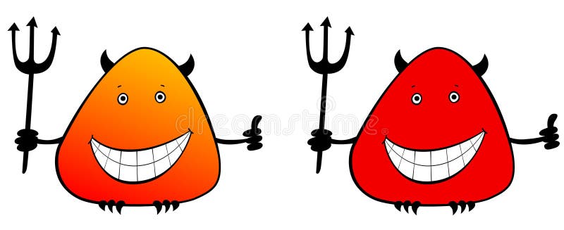 Happy devil stock illustration. Illustration of danger - 10340008