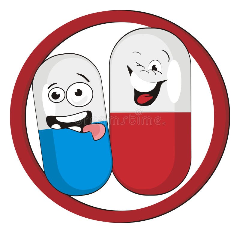 Funny pills in sign stock illustration. Illustration of pill - 178584268