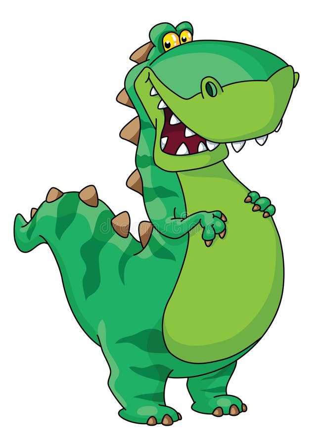 Happy dinosaur stock vector. Illustration of friendly - 15115936