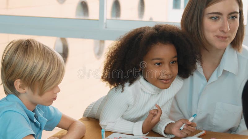 Happy Student and Smart Teacher Drawing and Coloring by Using Marker ...