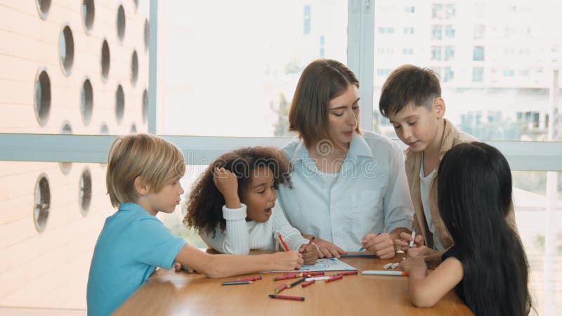 Happy Student and Smart Teacher Drawing and Coloring by Using Marker ...
