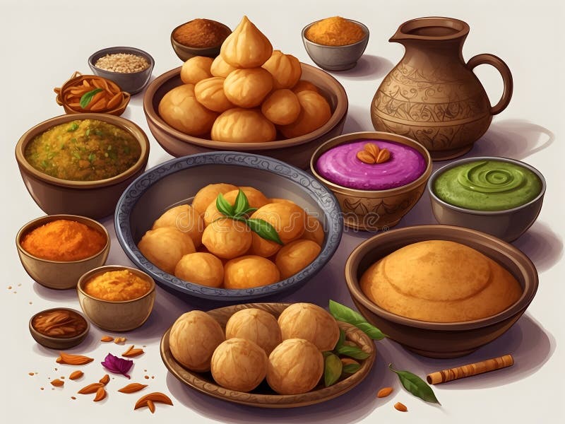A set of Diwali foods stock image. Image of concept - 296899297