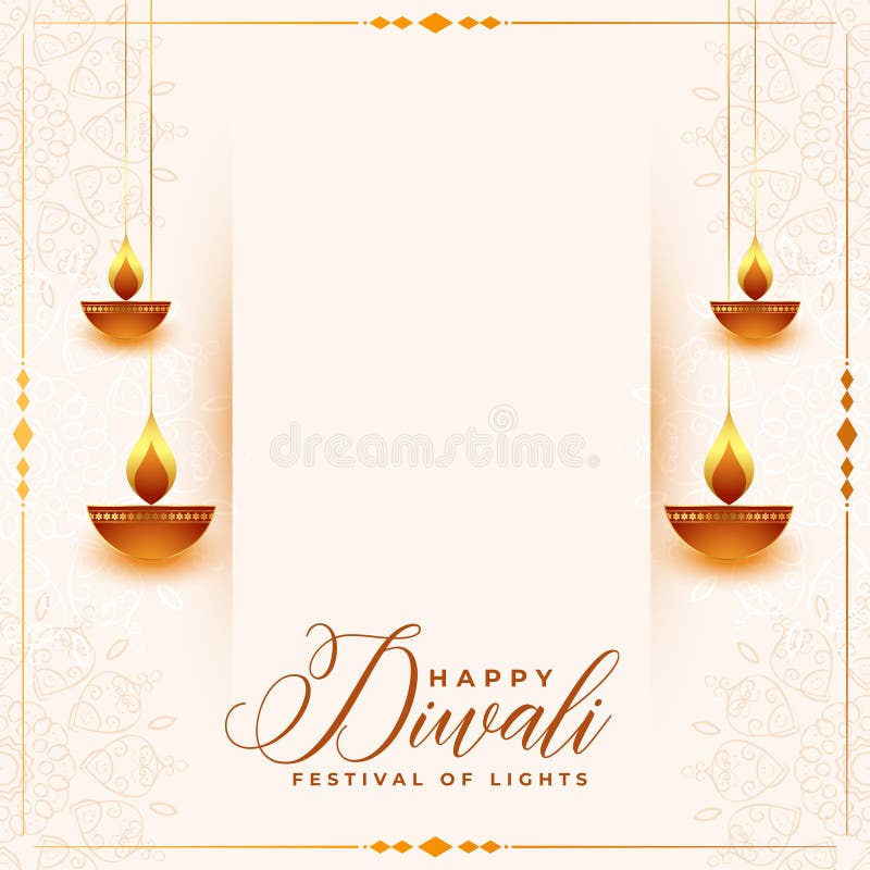 Happy Diwali Decorative Festival Nice Card Design Stock Vector ...