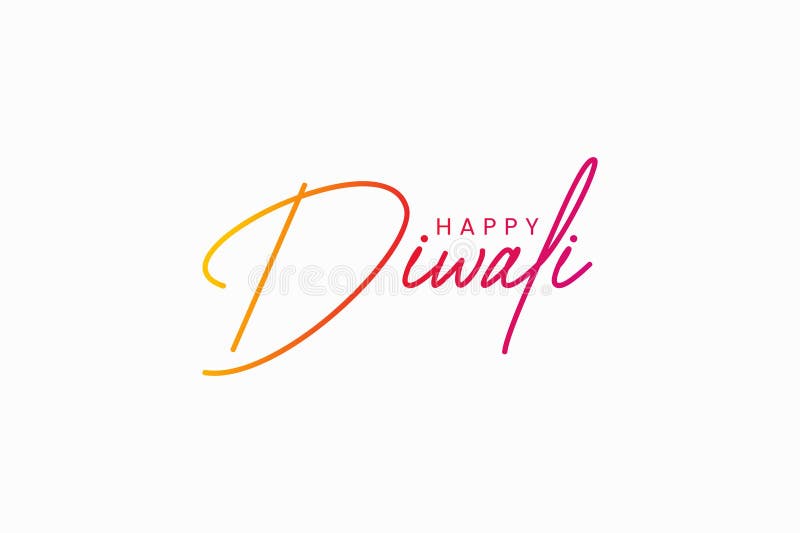 Happy Diwali Text Vector Art, Happy Diwali Text Design, Stock Vector ...