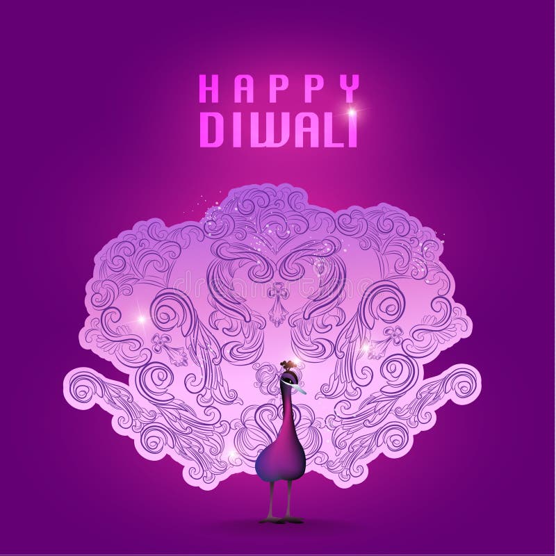 Happy Diwali Vector Design Card Stock Vector - Illustration of culture ...