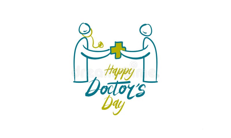 Happy Doctor`s Day stock vector. Illustration of love - 107273053