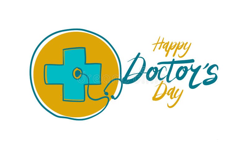 Happy Doctor`s Day stock vector. Illustration of abstract - 107273066