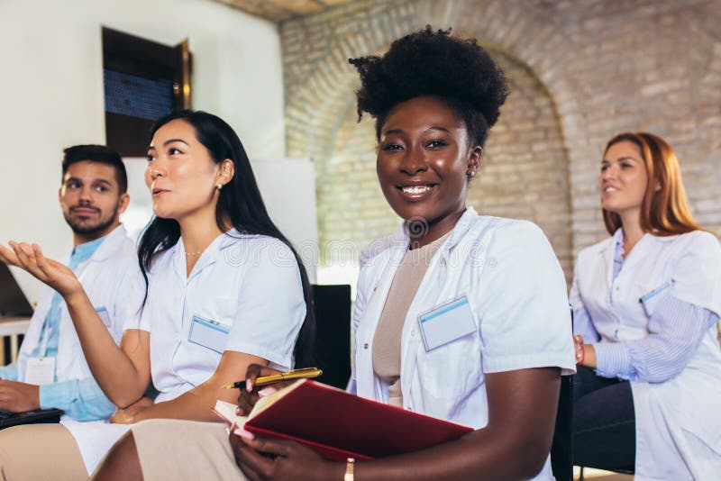 Doctors Attending a Seminar at Convention Center Stock Photo - Image of ...