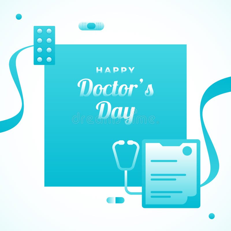 Happy Doctors Day Background Design Stock Vector Illustration Of
