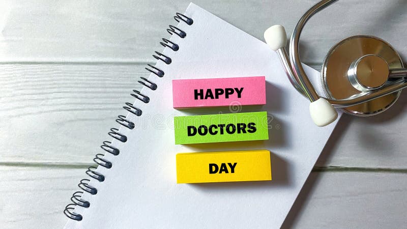 Happy doctors day stock image. Image of design, food - 380022311