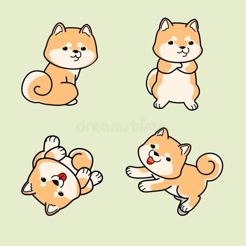 Happy Dog Cartoon of Cute Dog Vector Stock Vector - Illustration of ...