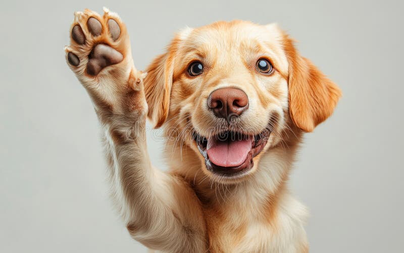 Happy Dog High Five Stock Illustrations – 244 Happy Dog High Five Stock ...