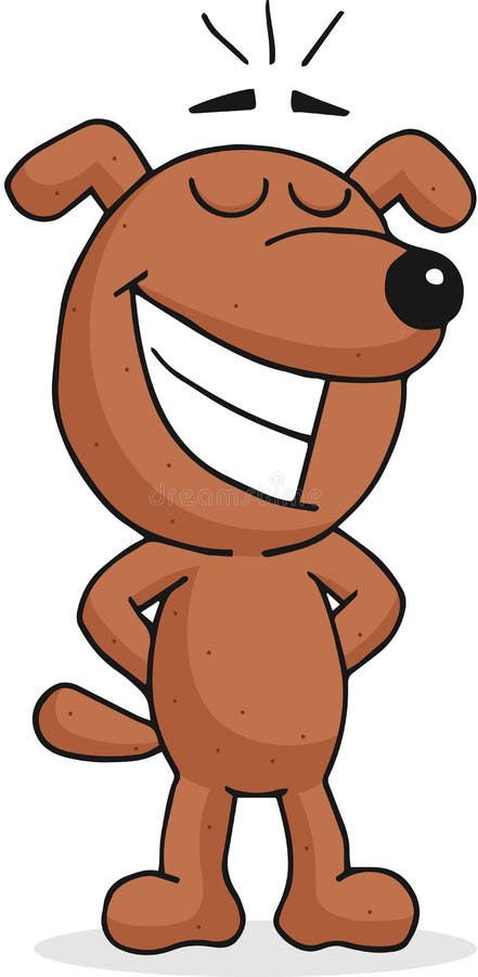 Happy Dog stock illustration. Illustration of cute, cartoons - 36218252