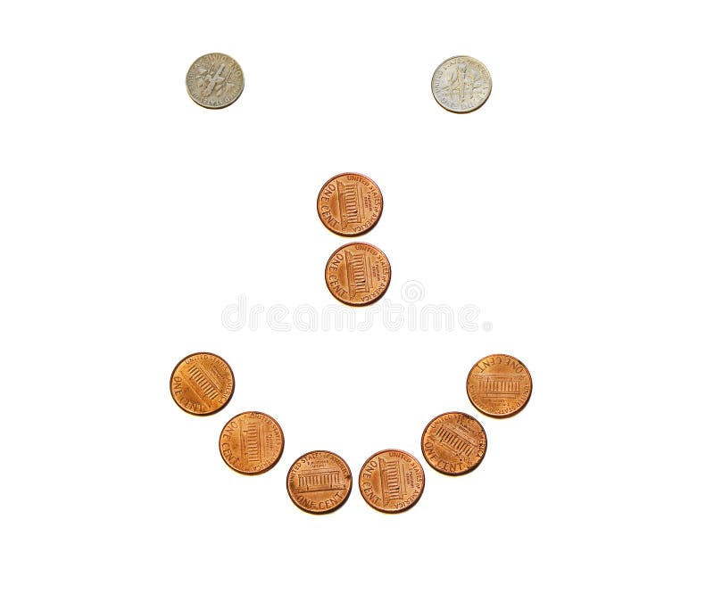 Happy dollar stock image. Image of money, symbol, smilie - 14612053