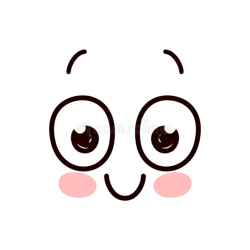 Happy Doodle Smile. Simple Faces Stock Vector - Illustration of emotion ...