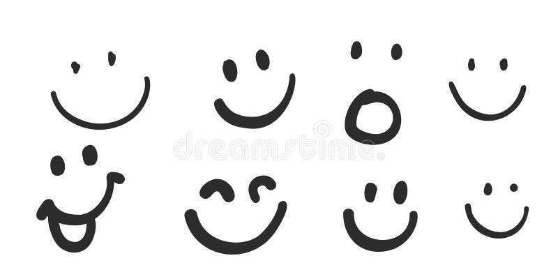 Simple Faces stock vector. Illustration of characters - 34860761
