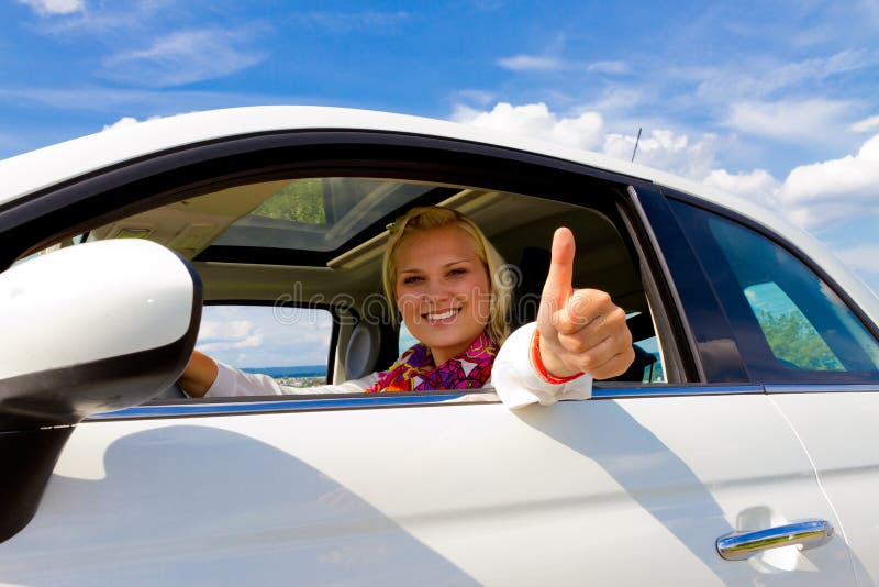 Happy driver stock image. Image of beautiful, caucasian - 20760913