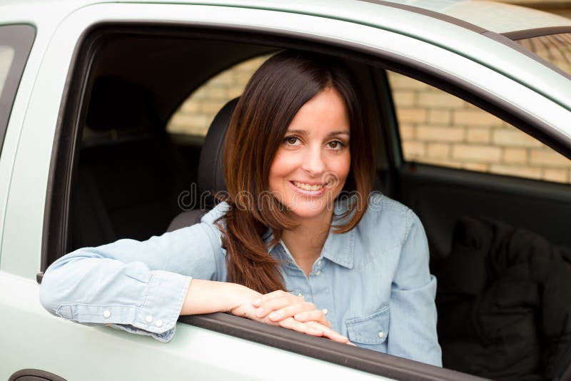 Happy driver stock image. Image of face, portrait, girl - 52064557