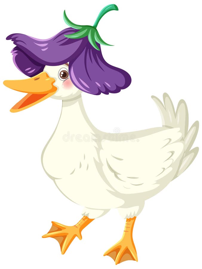 Happy Duck Cartoon Character Stock Vector - Illustration of feathers ...