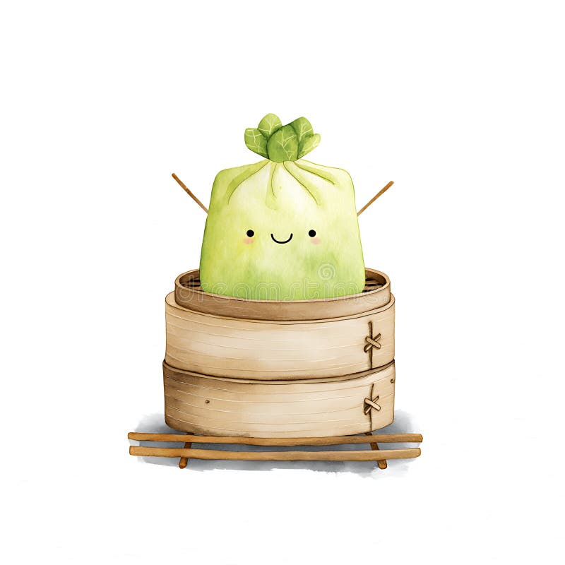 Happy Dumpling Character Stock Illustrations – 1,604 Happy Dumpling ...