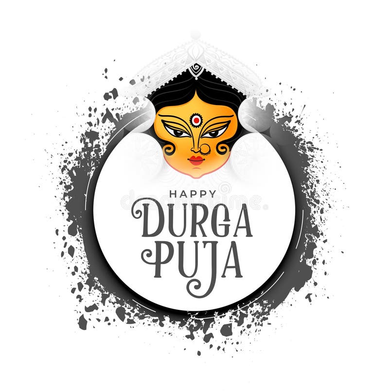 Happy Durga Pooja Traditional Card Design Stock Vector - Illustration ... Happy Durga Pooja Traditional Card Design Stock Vector - Illustration ...