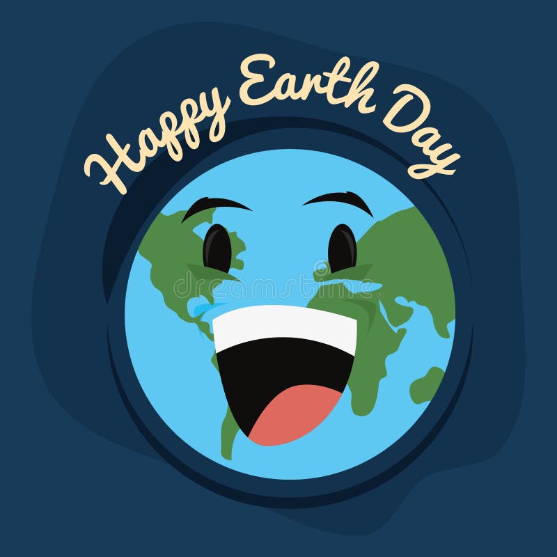 Happy earth day stock illustration. Illustration of circle - 144446955