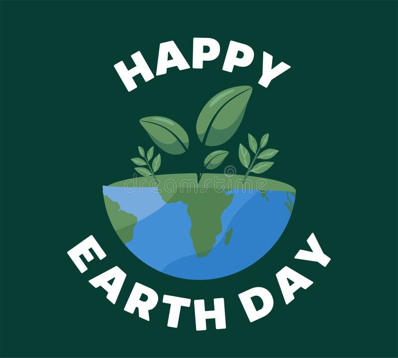 Happy Earth Day for a Better Earth Stock Vector - Illustration of april ...