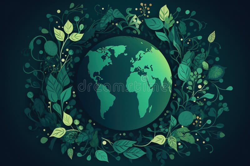 Happy Earth Day Poster or Banner Background. Generative AI Stock ...