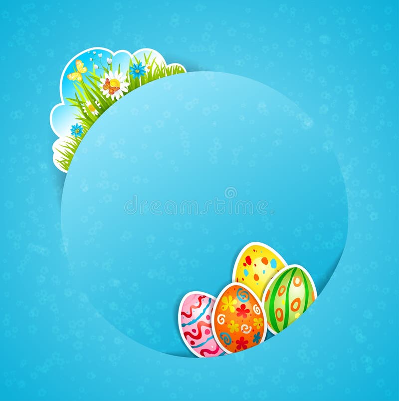 Easter Frame for Your Text / Cmyk / Vector Stock Vector - Illustration ...