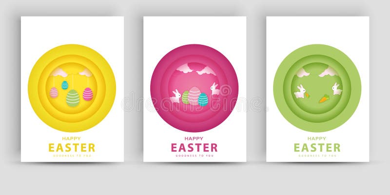 Happy Easter Abstract Background. Bunny , Eggs, Easter. A4 Vector ...