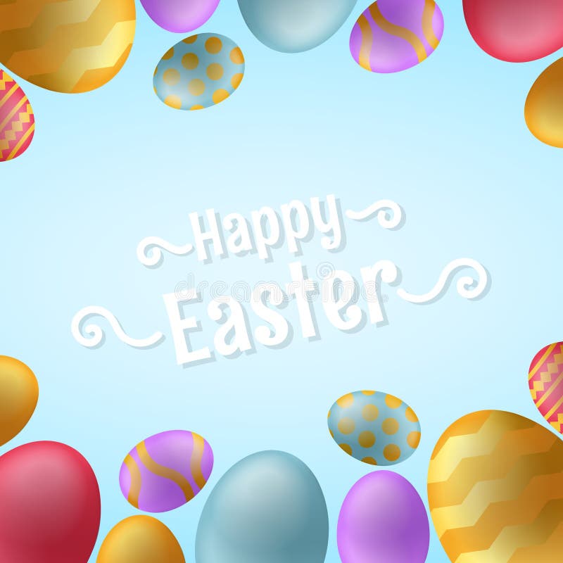 Happy Easter Abstract Background Design Stock Illustration ...