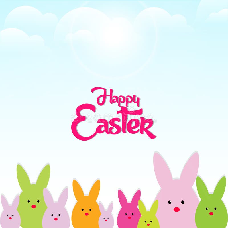 Happy Easter Abstract stock illustration. Illustration of icon - 69527162