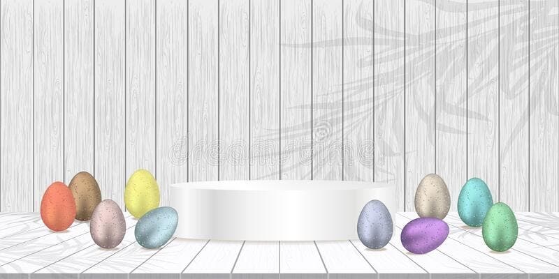 Happy Easter Background Banner Studio Room Table Top,Product Display ...