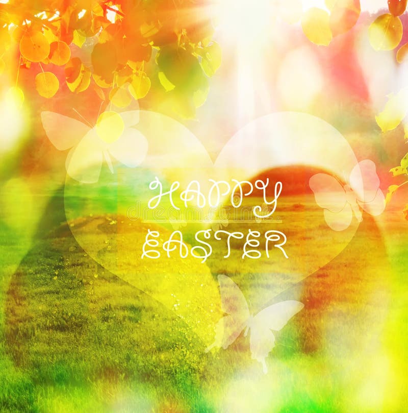 Happy easter background stock illustration. Illustration of greeting ...