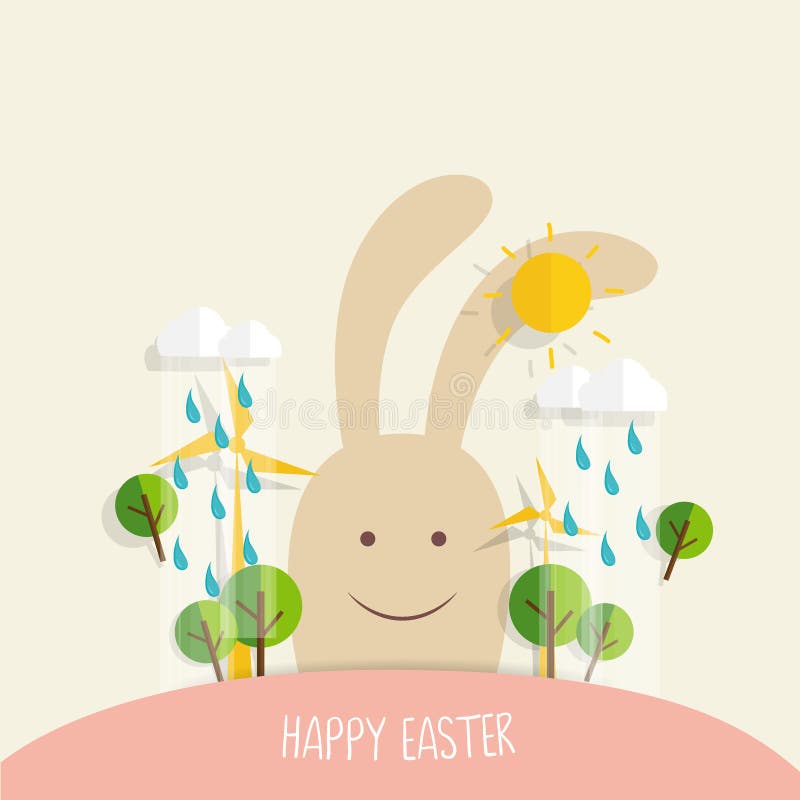 Happy Easter Background Design. Happy Easter Cards with Easter B Stock ...
