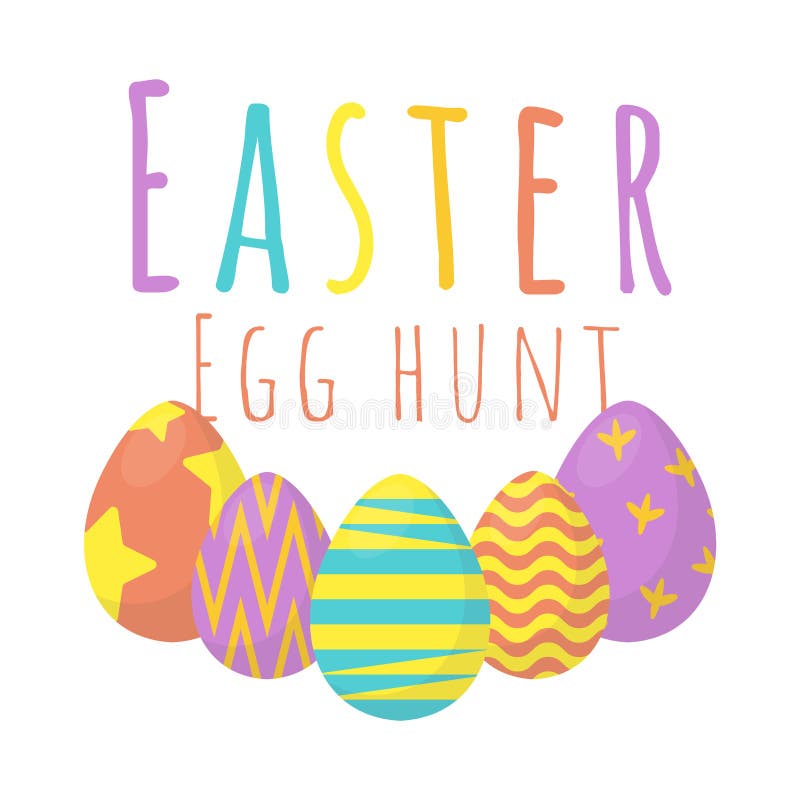 Happy Easter Egg Hunt Background Stock Vector - Illustration of icon ... Happy Easter Egg Hunt Background Stock Vector - Illustration of icon ...