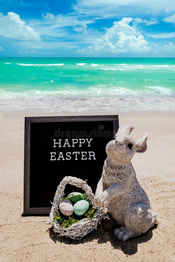 Easter egg at beach stock image. Image of beach, spring - 18850085