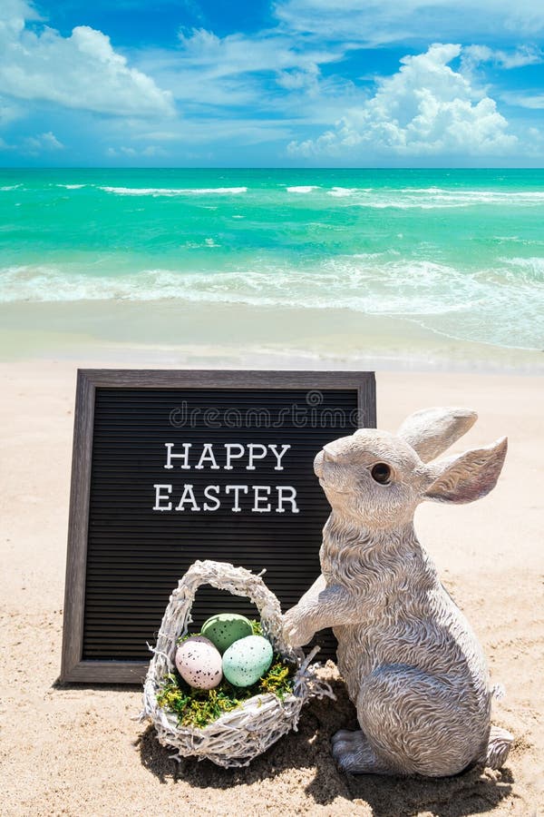 Easter egg at beach stock image. Image of beach, spring - 18850085