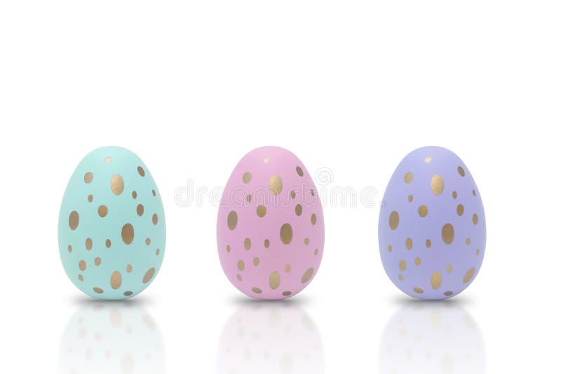 Happy Easter. Beautiful Colorful Egg with Different Pattern Isolated on ...