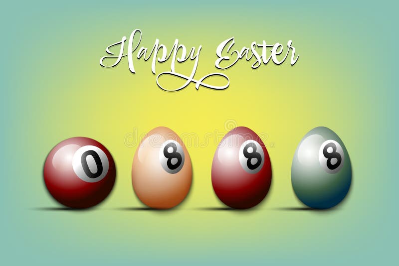Billiard Ball Eggs Stock Illustrations – 62 Billiard Ball Eggs Stock ...