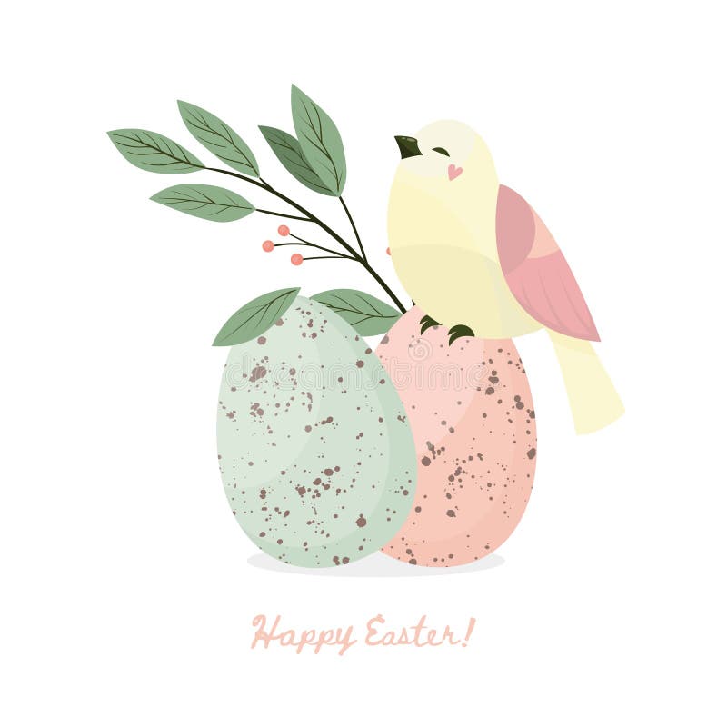 Happy Easter. Set of Easter Eggs with Different Spot Texture Stock ...