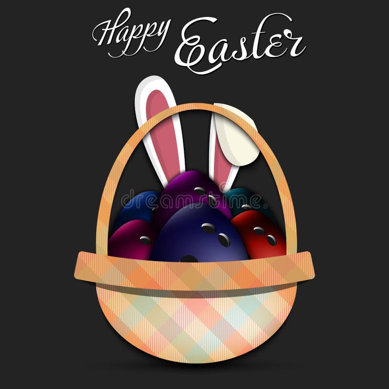 Happy Easter. Bowling Balls in the Form of Eggs Stock Vector ...